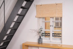 Vingo Dřevěná roleta do interiéru – přírodní Šířka rolety: 140 cm, Rozvin rolety: 150 cm