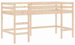 Dětská patrová postel se žebříkem 90 x 190 cm borové dřevo