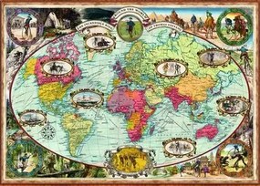 Ravensburger Kolem světa na kole / 1000 dílků / od 14 let