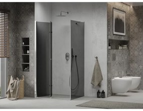 Mexen Lima sprchový kout 70x80cm, 6mm sklo, chromový profil-šedé sklo, 856-070-080-01-40