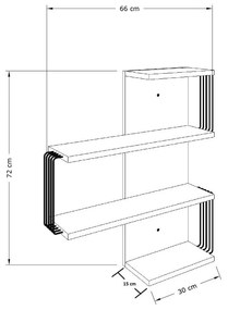 Nástěnná police Patara