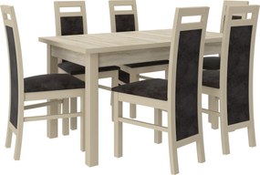 ADRK Furniture Sada stolu s židlemi RODOS 14 SE-ROD-14-S-B040