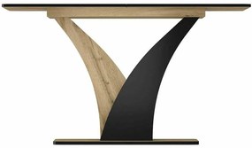 Jídelní stůl Artem, dub artisan / černá