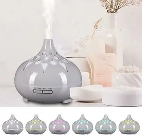 SIXTOL Palm šedý lesk / Aroma difuzer / 500ml / 12 W / Automatické vyp