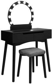 SONGMICS Toaletní stolek Katia černý