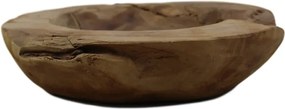 Mísa na ovoce z neopracovaného teakového dřeva HSM collection Mara, ⌀ 20 cm