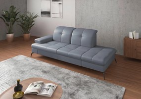 XXXLutz LENOŠKA, kůže, šedomodrá Sit & More - Online Only sedačky - 00014401217C