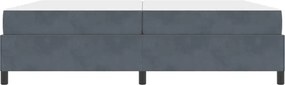 Rám postele Tmavě šedá 200 x 200 cm textil 3399085