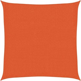 Stínící plachta 160 g/m² oranžová 2,5 x 2,5 m HDPE 311658