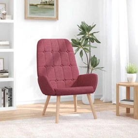 Relaxační Křeslo Vínové Textil