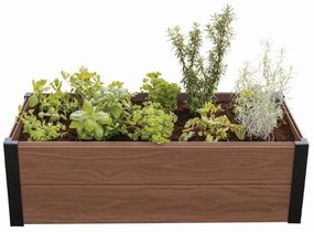 KETER Vyvýšený záhon Maple through hnědý, 106 x 32 x 50 cm