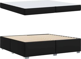 Rám postele Černá 200 x 200 cm PVC 3399250