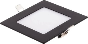 T-LED Černý vestavný LED panel hranatý 120 x 120mm 6W 24V CCT 102212