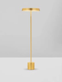 LED zlato-černá stojací lampa Vetro