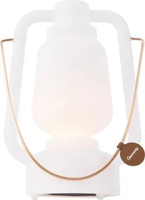 Stolní lampa dobíjecí 30 cm IP44 bílá - Storm Small