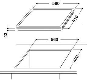 Whirlpool AKT8130/NE Sklokeramická varná deska