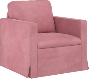 Set pohovek 2 ks Růžová samet 3407555
