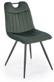 Jídelní židle REZA — kov, látka, více barev Zelená