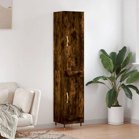 vidaXL Skříň highboard 34,5 x 34 x 180 cm kompozitní dřevo [3199090] Barva: kouřový dub