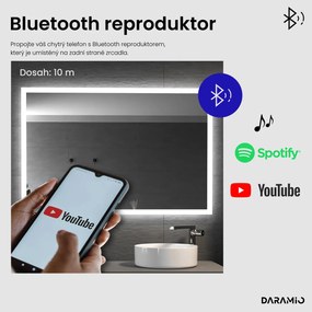 Zrcadlo do koupelny s LED osvětlením F3
