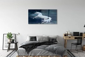 akrylový obraz Unicorn planet sky 125x50 cm
