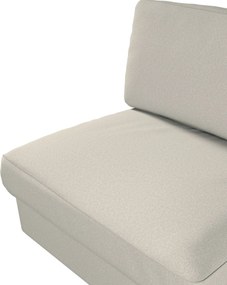 Potah na neskládací křeslo IKEA Kivik barva béžová látka pletený vzor