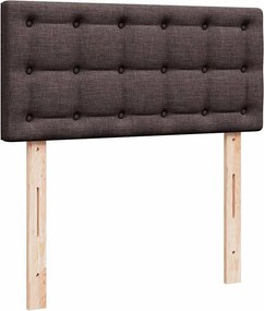 Box spring postel s matrací tmavě hnědá 90x200 cm textil 3286968
