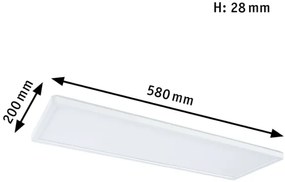 Paulmann 79927 Atria Shine, bílé stropní svítidlo s korónou s funkcí White Switch 22W LED 3000/4000/6500K, 58x20cm