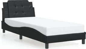 Rám postele s LED bez matrace Zadar černý 90 x 190 cm 3214075