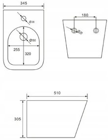 Mexen TEO Rimless wc mísa závěsná se sedátkem + bidet TEO, bílá, 30850700+35855100