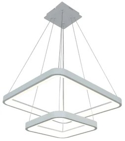 Brilagi - LED Stmív. lustr na lanku FALCON SLIM LED/78W/230V 50x50 cm bílá + DO