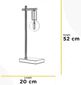 ONLI - Stolní lampa CROSS 1xE27/22W/230V 52 cm