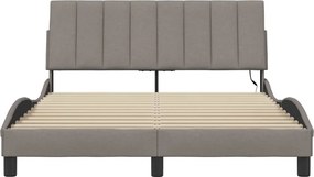 Rám postele bez matrace Hanko taupe 120 x 200 cm textil 3310451