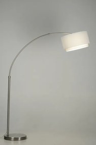 Stojací designová oblouková lampa Soffito Bianco