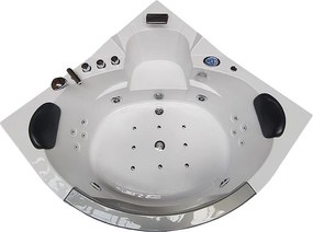 BPS-koupelny Hydromasážní vířivá vana Orino 632 135x135 s ohřevem vody