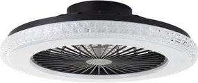Brilliant G60040/06  Stmívatelné LED svítidlo BADRIA &amp; reverzní VENTILÁTOR + funkce LED