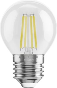 Mexen Vintis, LED filamentová žárovka E27, G45, 6 W, neutrální bílá 4000K, čirá, L156-E27-0640-00