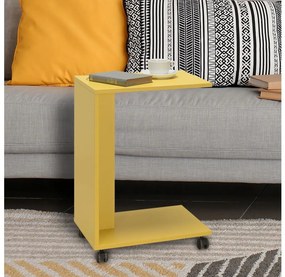 Adore Furniture | Odkládací stolek 65x35 cm žlutá | AD0136
