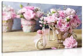 Obraz romantický růžový karafiát ve vintage nádechu Varianta: 90x60