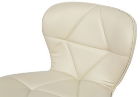 Sada 2 otočných barových stoliček z umělé kůže béžové VALETTA Beliani