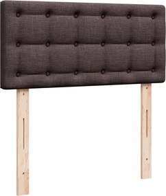 Box spring postel s matrací tmavě hnědá 100 x 200 cm textil 3288116