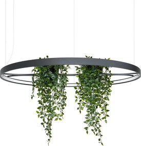 Černé hliníkové LED závěsné svítidlo ø 110 cm RIO – Thoro