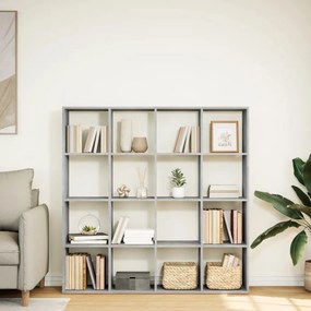 Knihovna betonově šedá 137,5 x 29 x 137,5 cm kompozitní dřevo 3310292