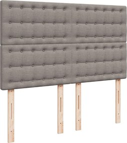 Box spring postel s matrací taupe 140x200 cm textil 3291321