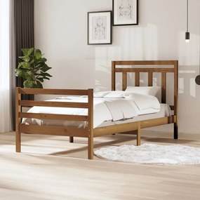 vidaXL Rám postele masivní dřevo 100 x 200 cm [3100647] Barva: Bílá