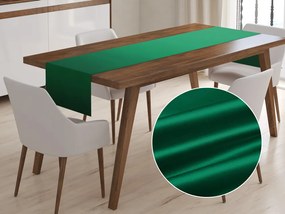 Biante Saténový běhoun na stůl polyesterový Satén LUX-012 Zelený 20x140 cm