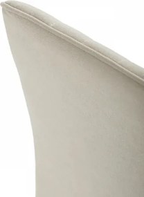 Jídelní židle krémová látka šedé kovové nohy DCL-379 CRM2
