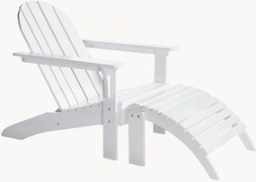 Ručně vyrobené zahradní lehátko z mahagonového dřeva's podnožkou Adirondack