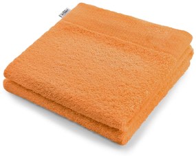 AmeliaHome - Sada bavlněných ručníků Oranžový hladké AMARI