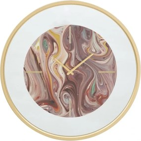 Nástěnné hodiny Mirror 60 cm zlaté/vícebarevné